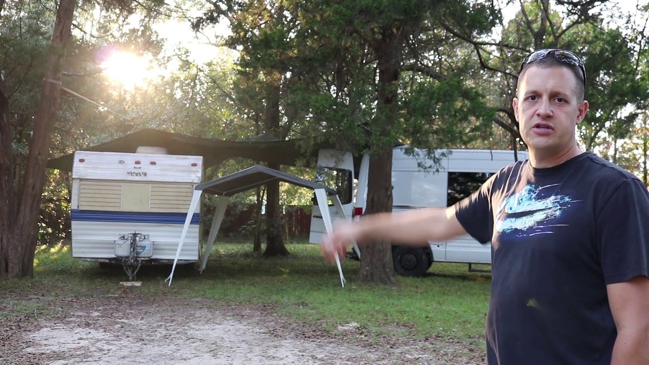 Off Grid Van/Travel Trailer Build - Setting Up The Work Area - YouTube