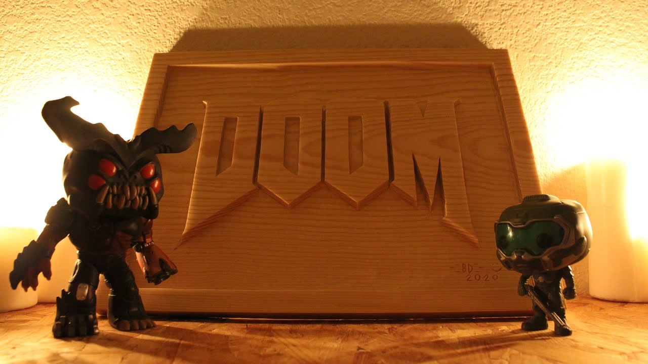 Doom - Wood Carving ( Stop Motion / Time Lapse ) - YouTube
