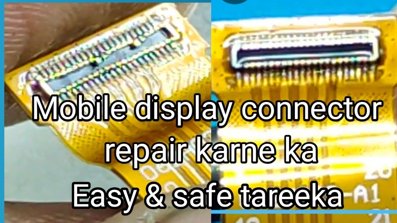 how to replace broken mobile display connector - YouTube