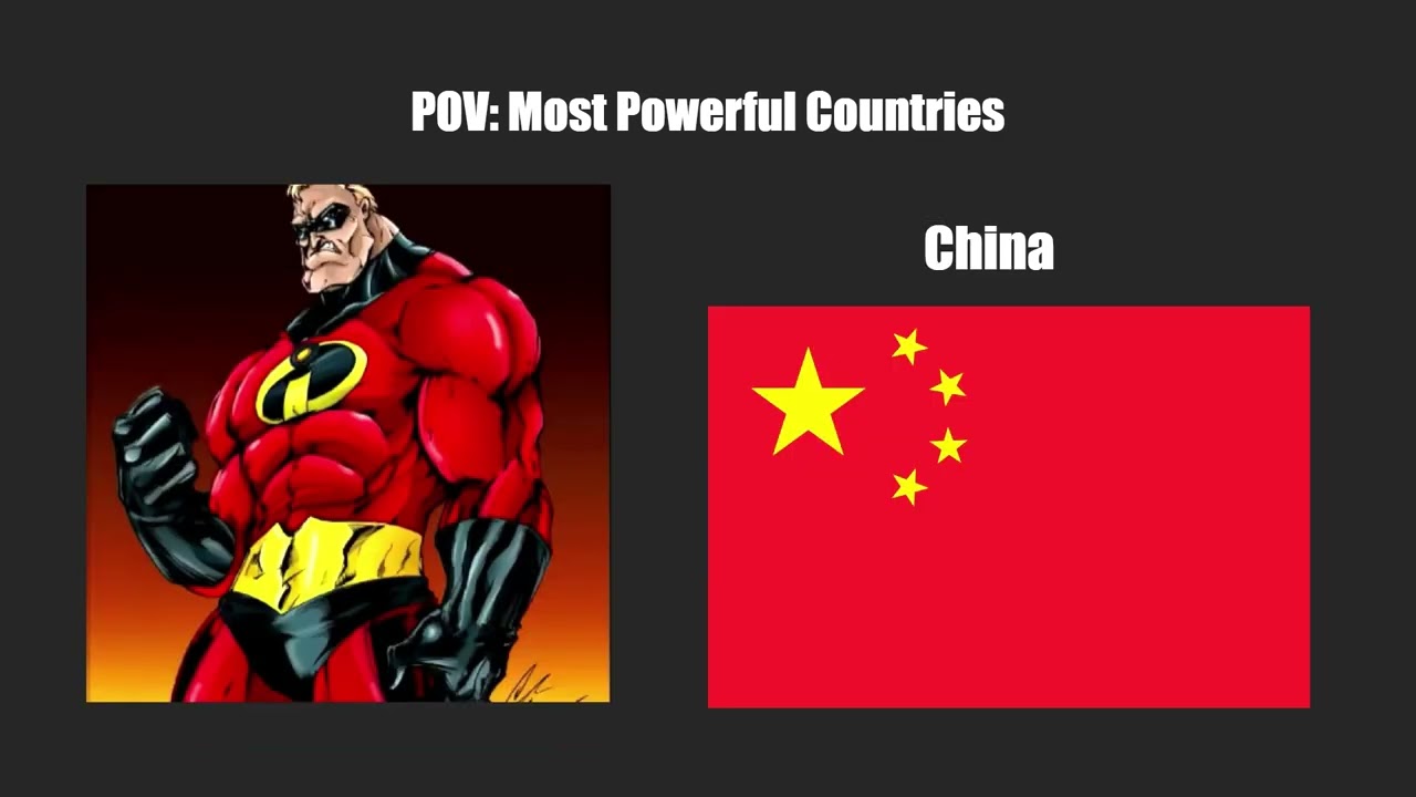 Mr Incredible Becoming Strong - Powerful Countries - 2022 edition - YouTube