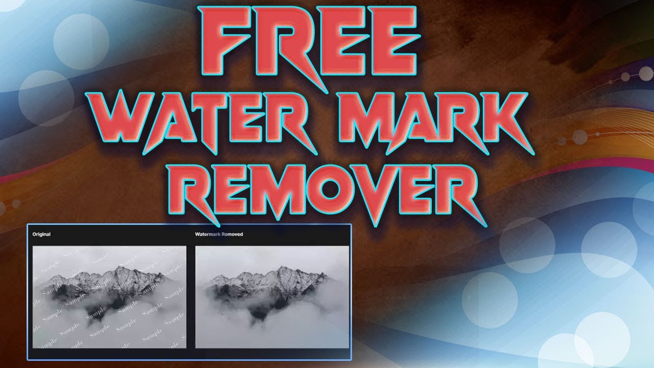 How to Remove Watermark from Image with in 5 second|Watermark Remover ...