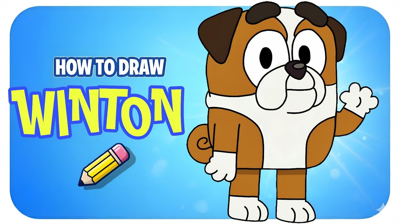 How to Draw Winton from Bluey | Easy Step by Step Tutorial. - YouTube