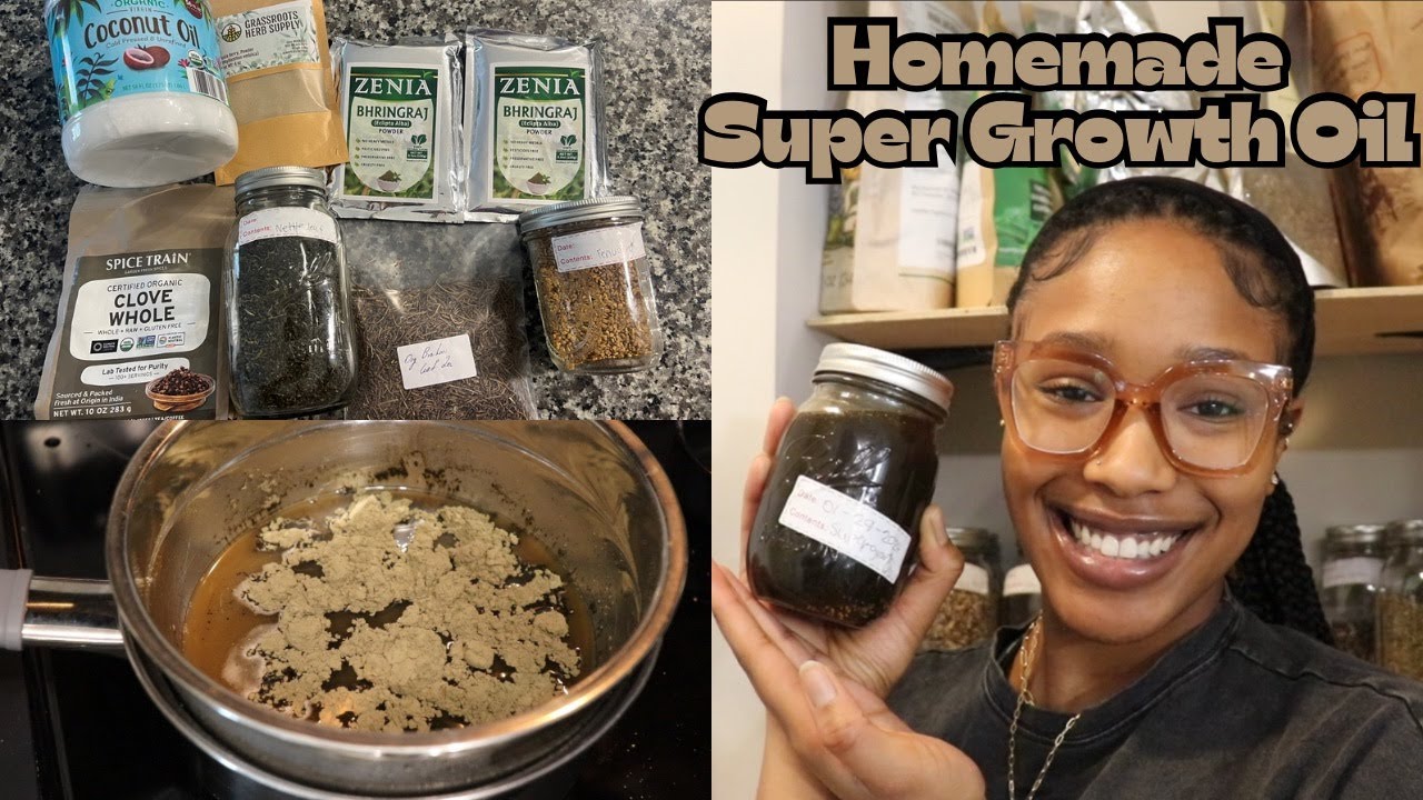 Homemade SUPER Growth Oil (Step by Step) | Using Natural Products - YouTube