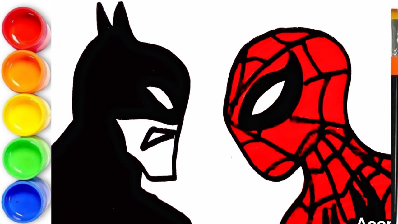 🔴 How to draw Batman| How to draw Spider-Man | Spiderman, Batman ...