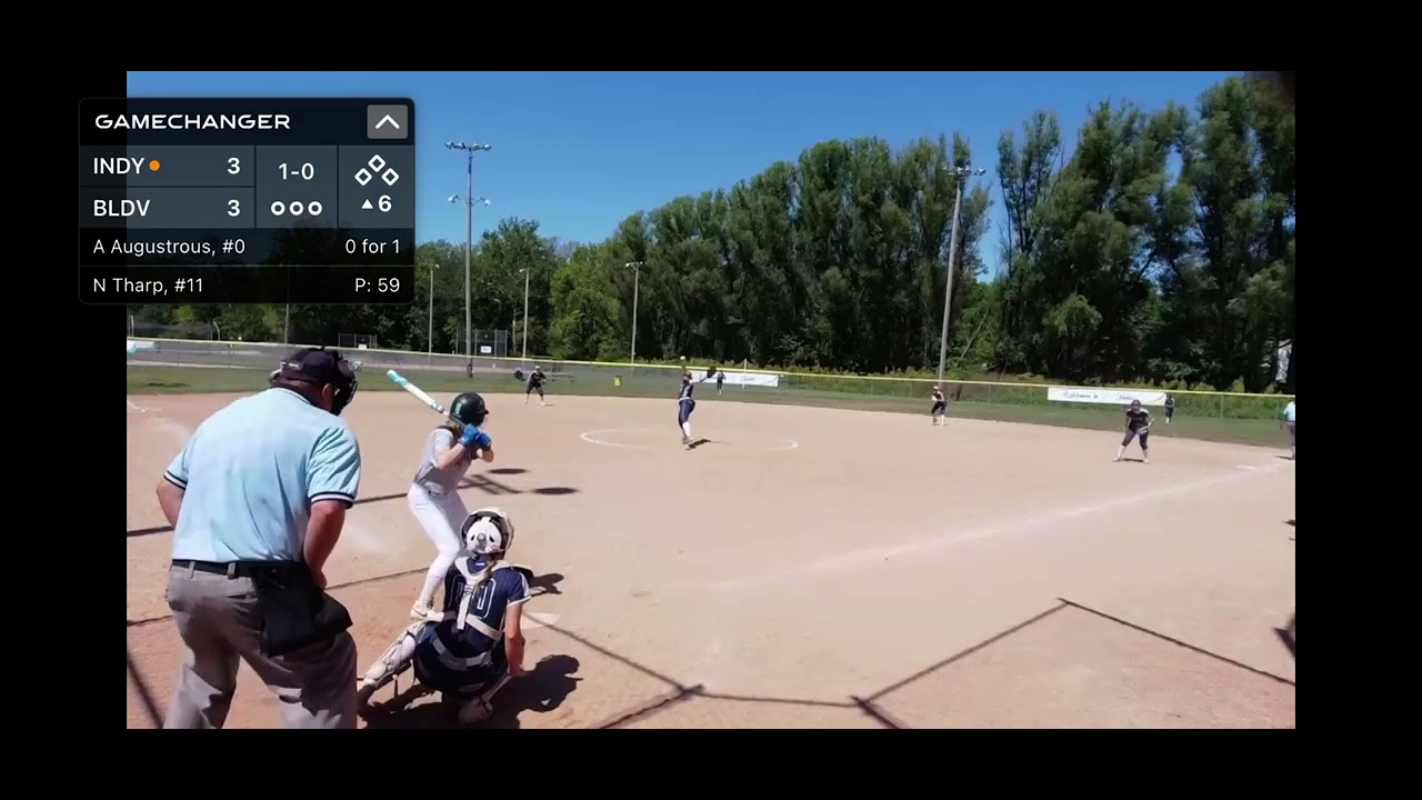 Natalie Tharp Pitching 9.8.2024 vs Indy Elite 18U Strikeout - YouTube