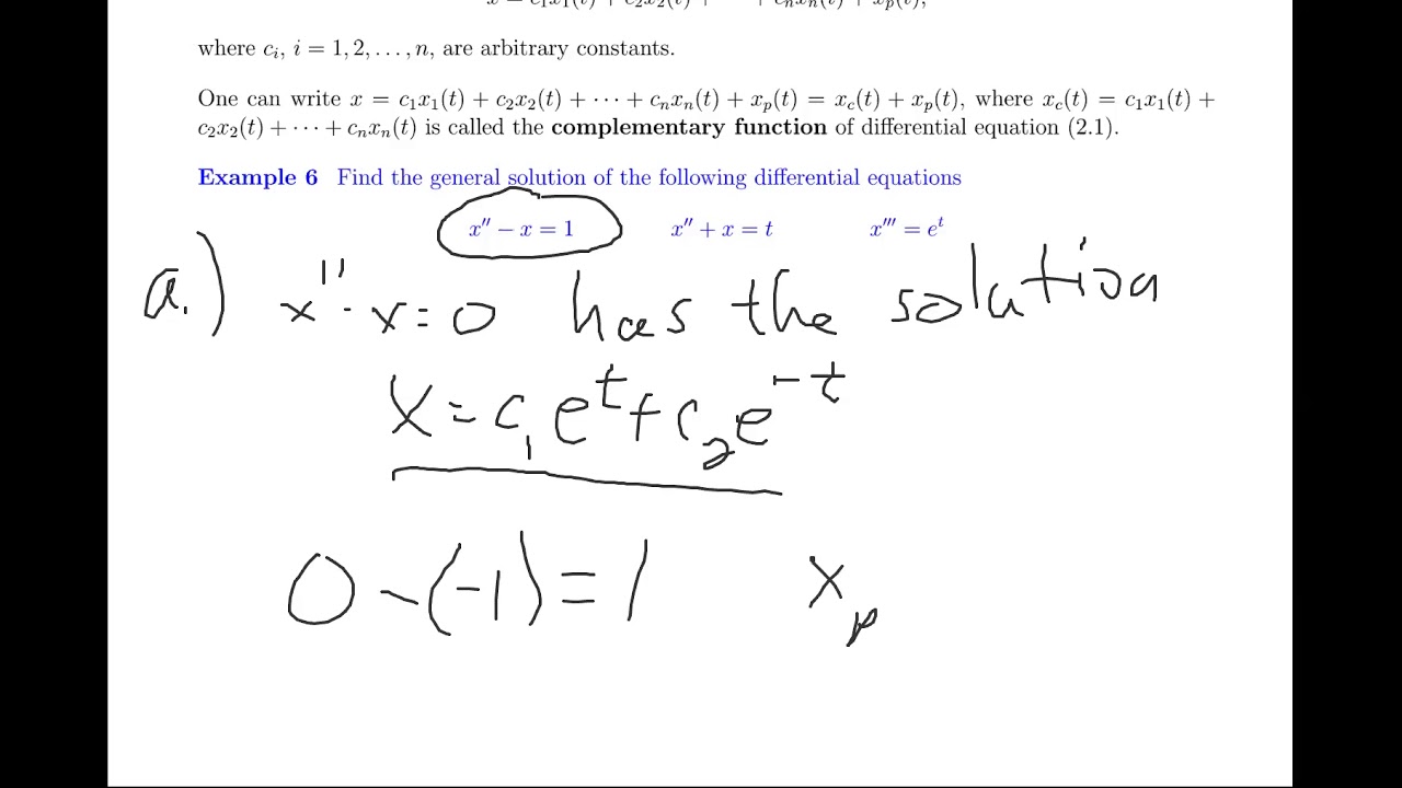 Higher Order Nonhomogeneous Equations YouTube Higher Order Nonhomogeneous Equations YouTube