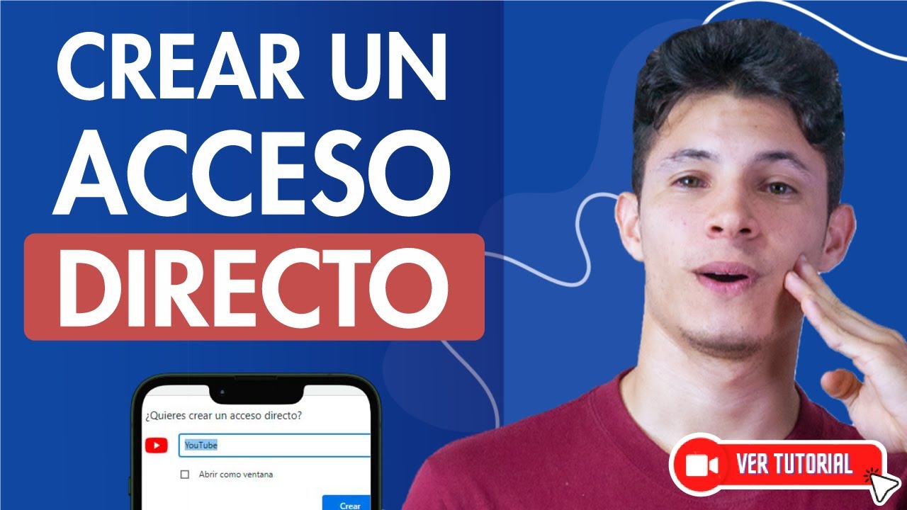Cómo CREAR un ACCESO DIRECTO de YOUTUBE en el Escritorio de Windows 11/ ...