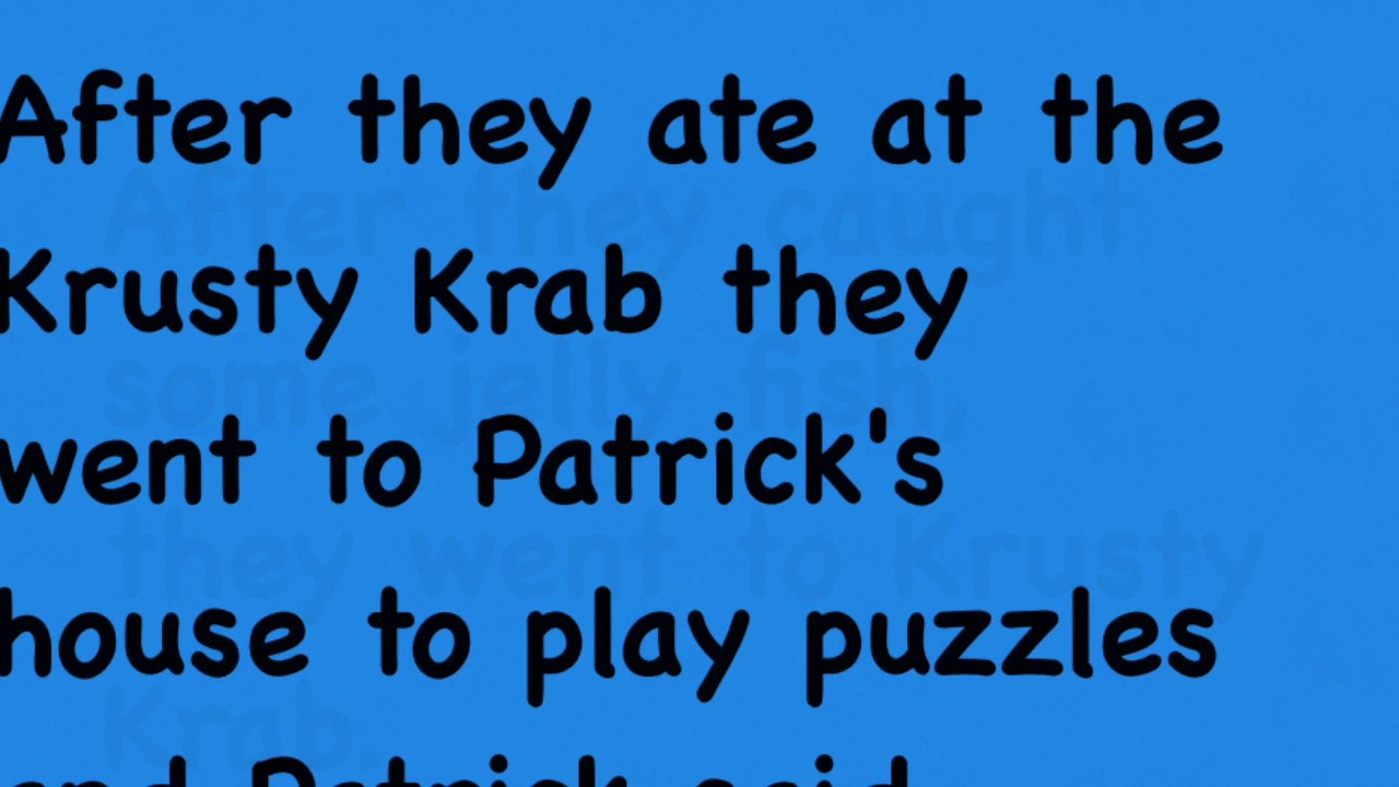 Sponge Bob Dialogue - YouTube