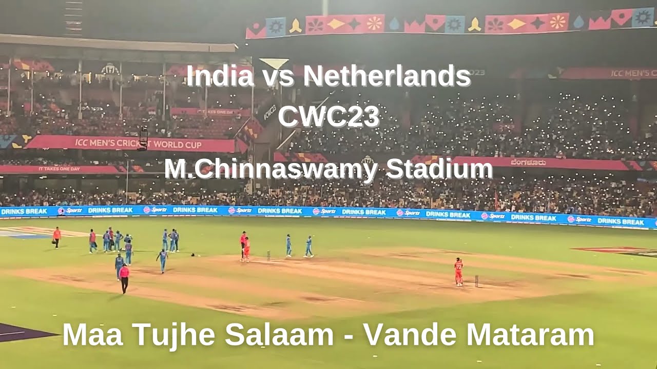 Vande Mataram Echoes at India vs Netherlands Match | CWC 23 ...