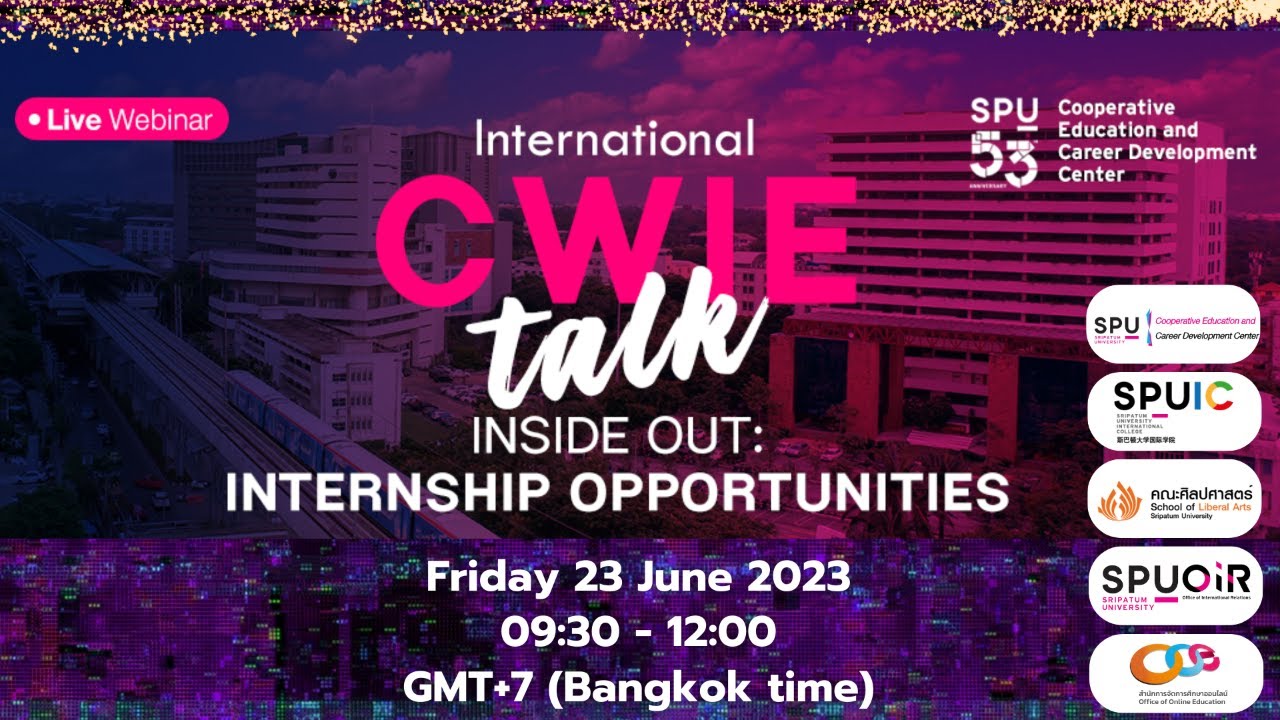 International CWIE Talk 2023 ; Live from SPU 23 June 2023 - YouTube
