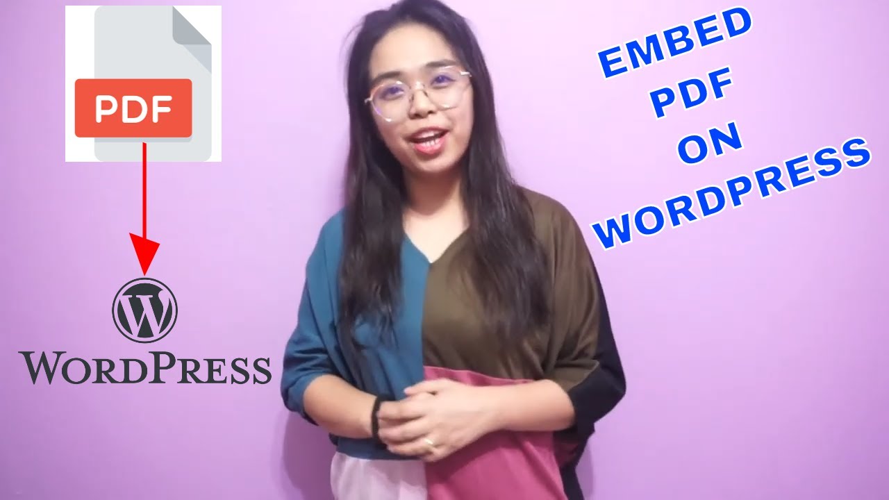 How To Embed A PDF In WordPress YouTube How To Embed A PDF In WordPress YouTube