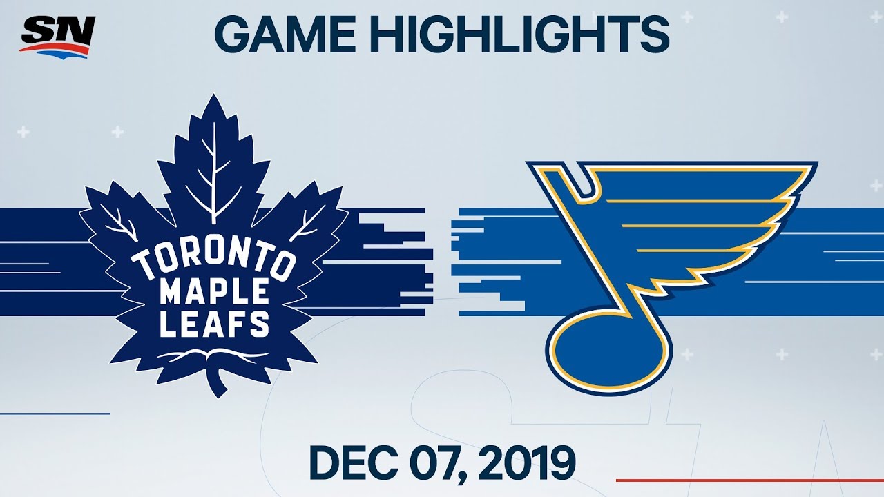 NHL Highlights | Maple Leafs vs Blues – Dec. 7, 2019 - YouTube