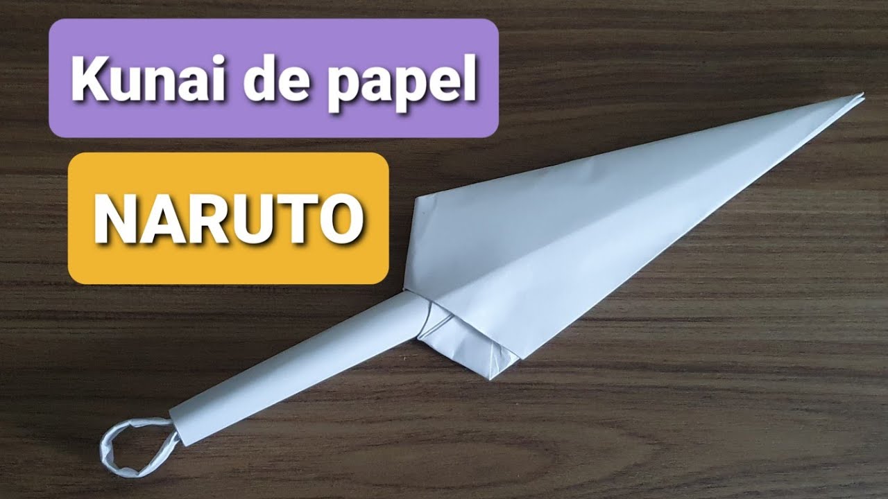 Kunai Naruto: como fazer!? - YouTube