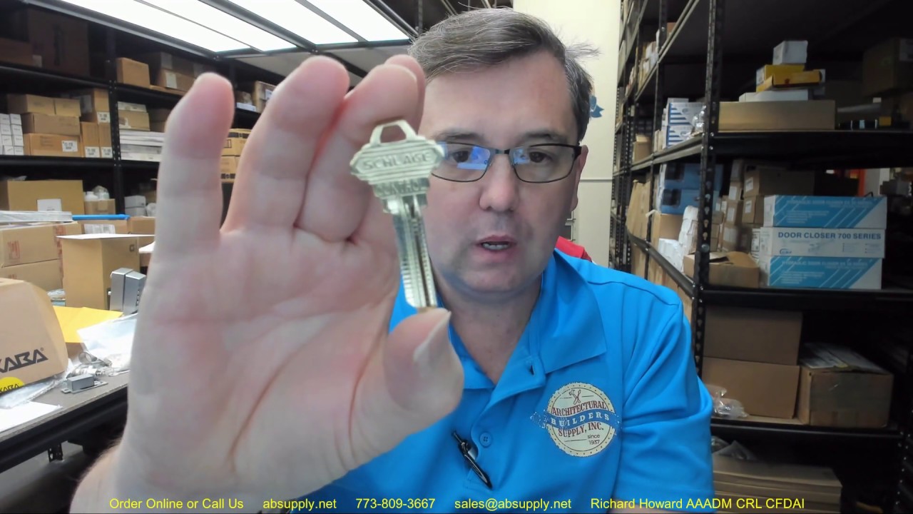 Schlage Co 35 158CP Primus Control Key C Keyway - YouTube