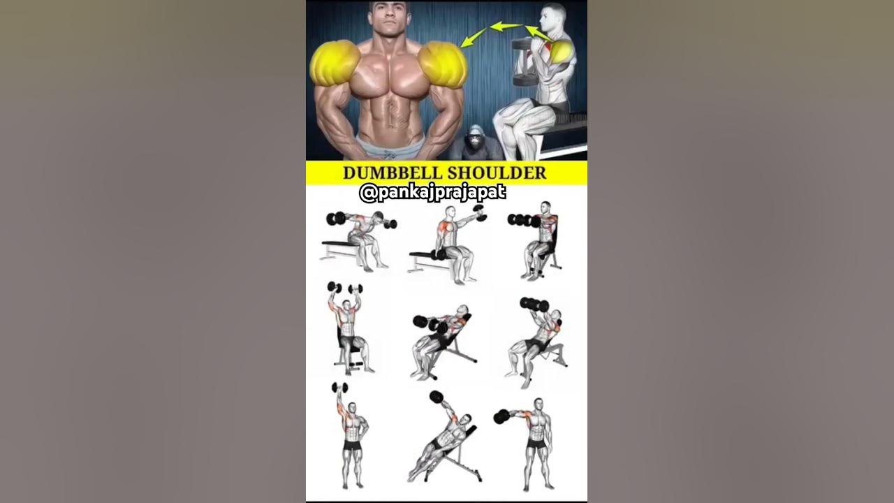 9 Powerfull Dumbbell Shoulder Workout to Transform Upper Body🔥🏋🏋🔥 #workout #shoulderworkout # ...