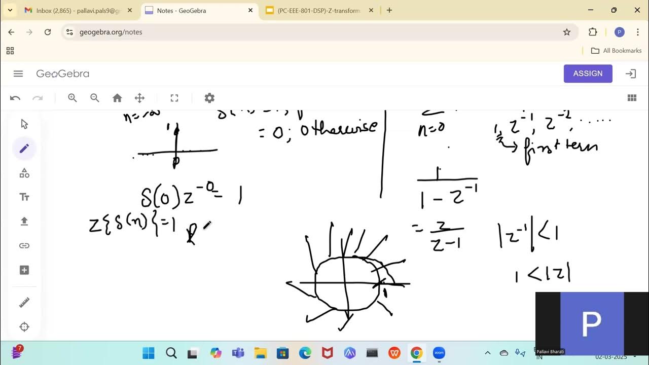 Linearity & Time Shifting Property Proof &Example Z Transform Pallavi Bharati Assis Prof EEE ...