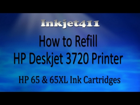 HP DeskJet 3720 Printer Ink Refill - YouTube