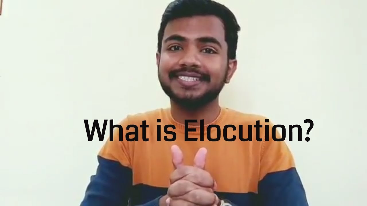 What is Elocution? - YouTube