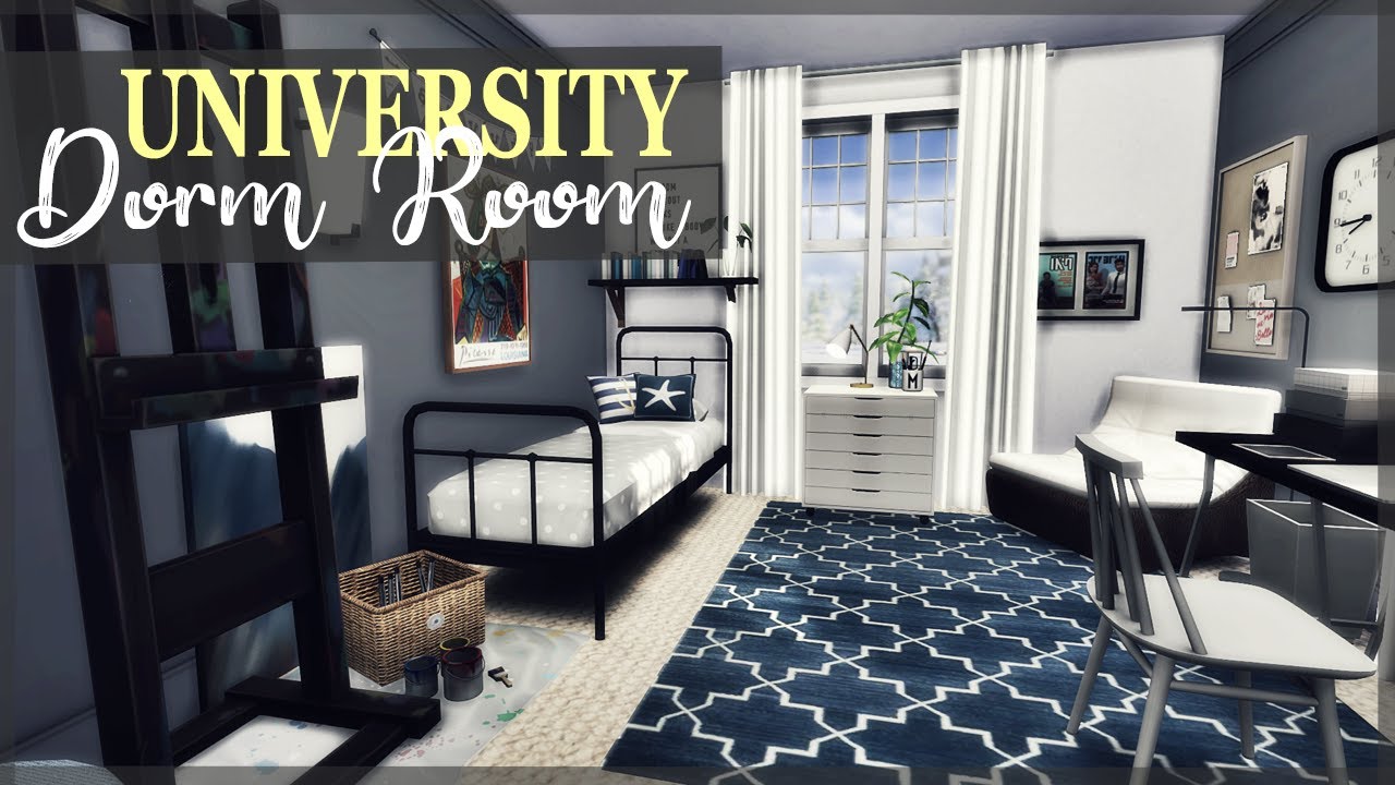 Art Student's Dorm Room || The Sims 4 Speed Build - YouTube