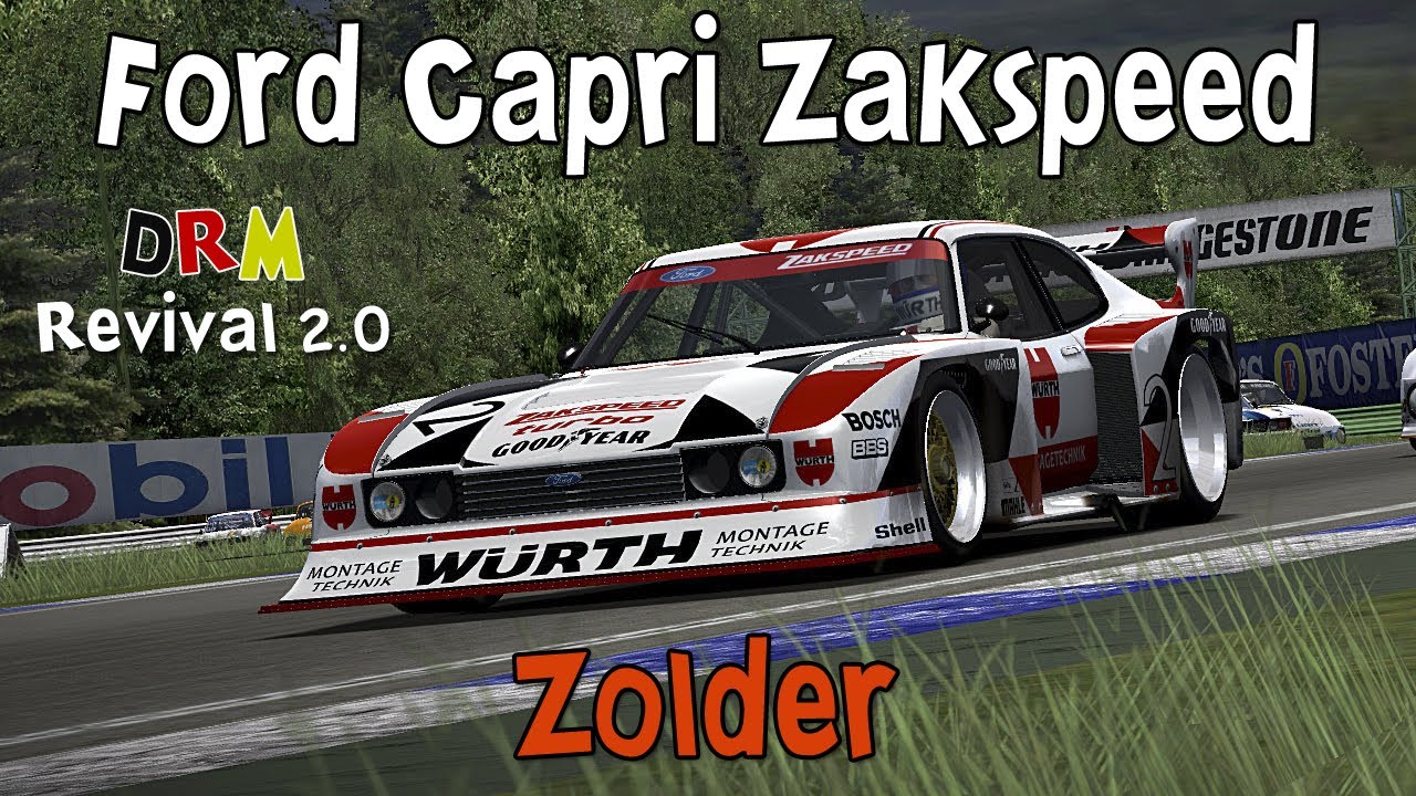 rFactor DRM - Zolder @ Ford capri (GoPro, Multiview, iHUD rFactor ...