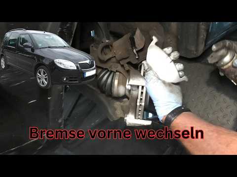 Bremse vorne wechseln - Skoda Roomster
