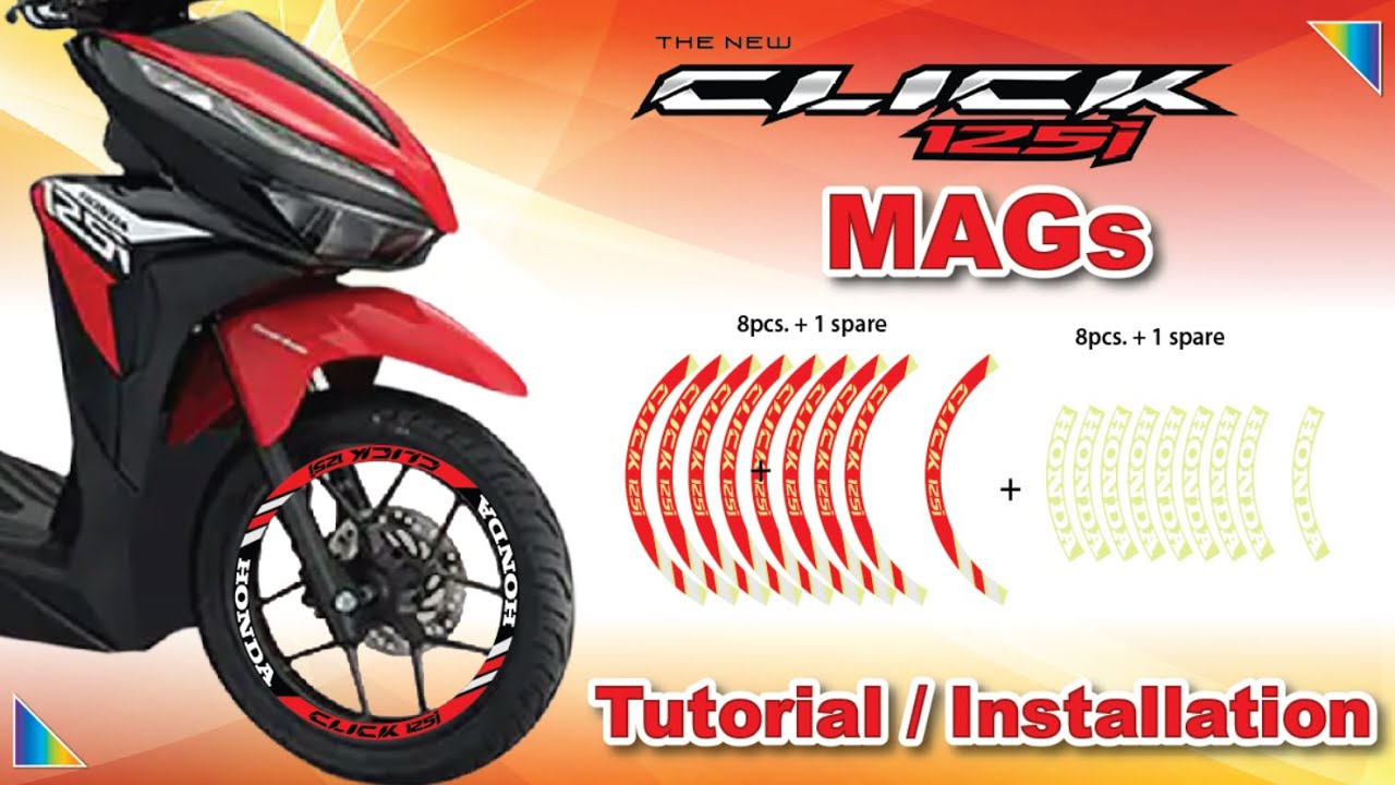 Honda Click MAGs Decal Tutorial / Installation - YouTube