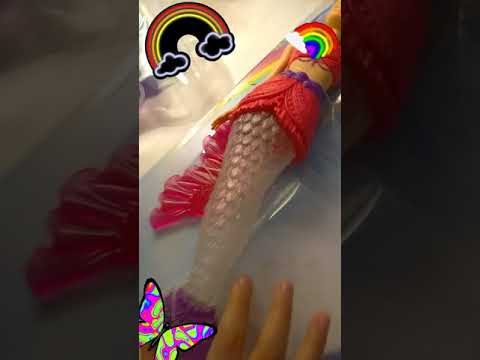 Unboxing Slime Mermaid Barbie doll🧜‍♀️