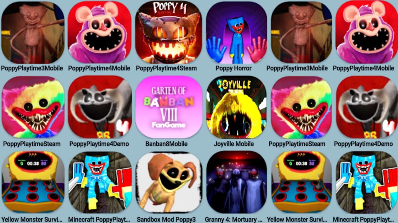 Poppy Playtime 3 Mobile, Poppy 4 Mobile, Sandbox Poppy3, Joyville ...