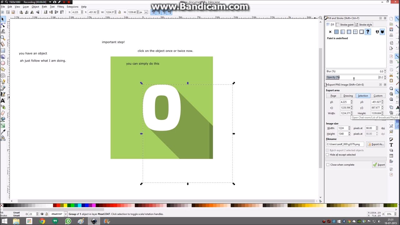Material Design Long Shadow in Inkscape - YouTube