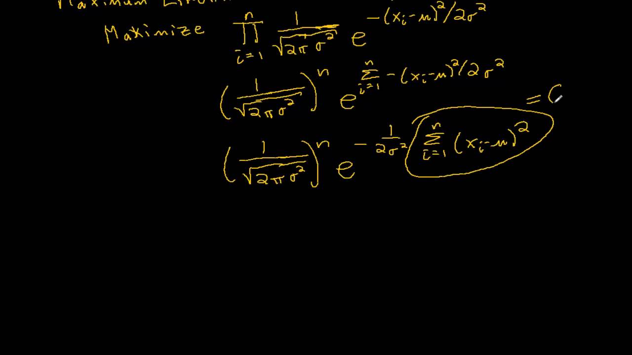 The Maximum Likelihood Estimator For Variance YouTube the-maximum-likelihood-estimator-for-variance-youtube