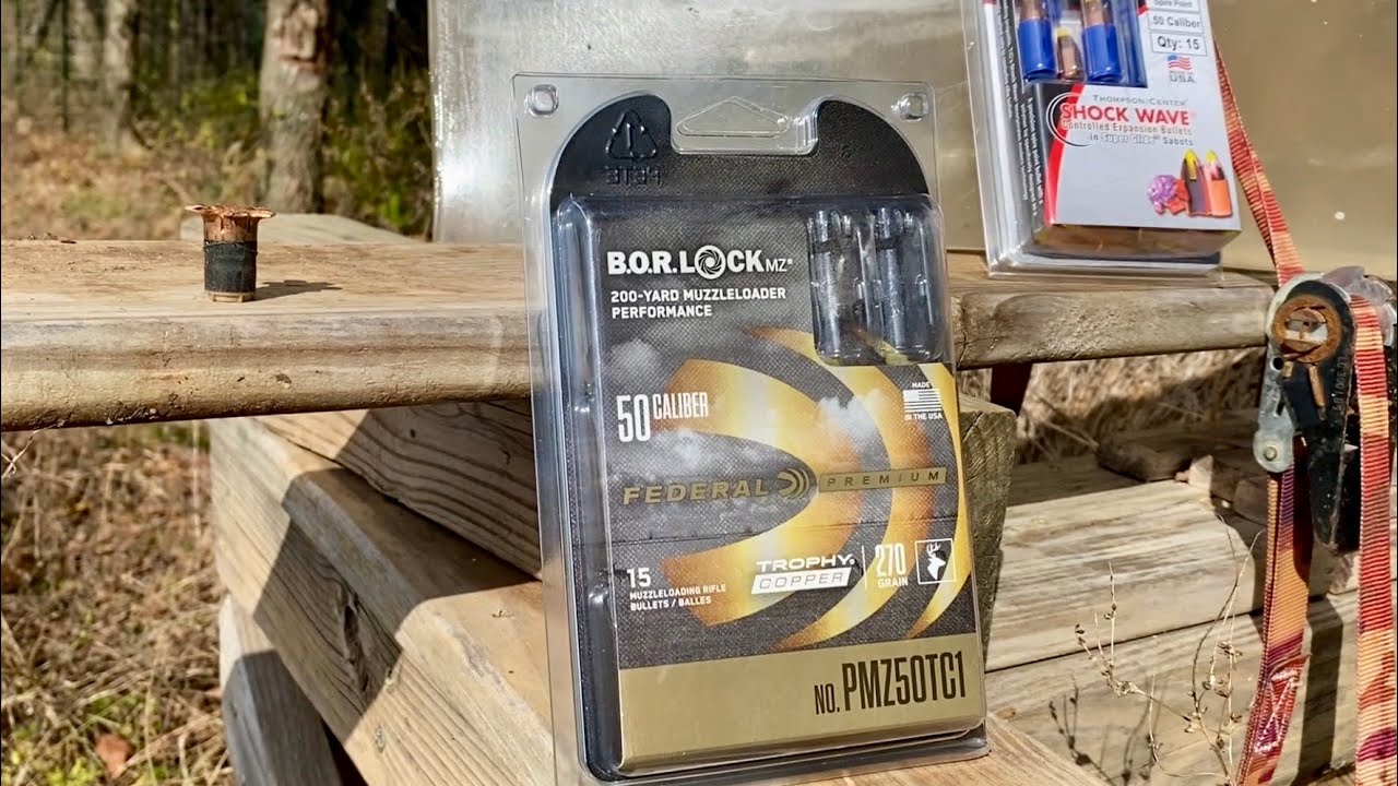 Federal BOR Lock and Thompson Center Shock Wave bullets in Ballistic ...