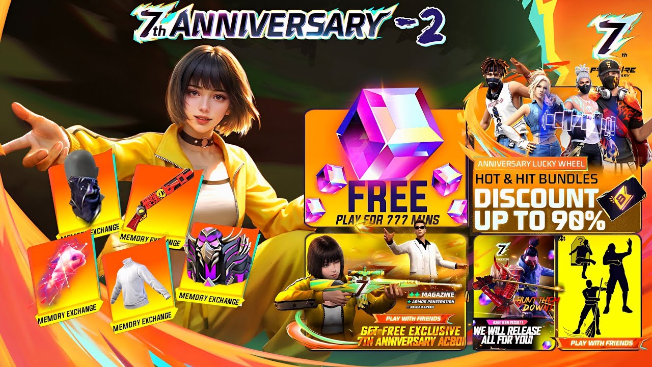 Anni. Phase-2 Free Rewards🤯| Free Fire New Event | Ff New Event Today ...