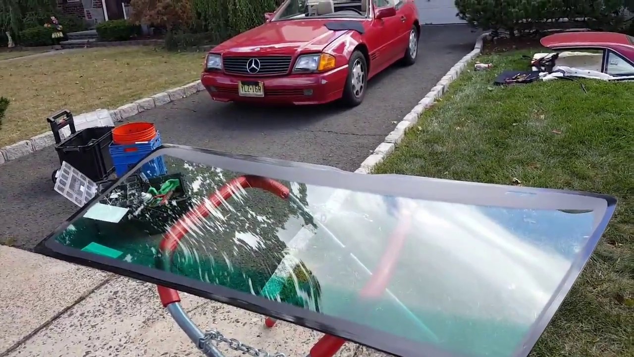 1994 - 2000 Mercedes SL 500 Windshield Replacement - YouTube