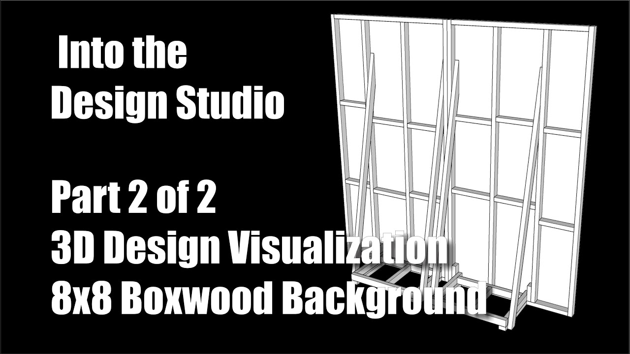 Into the Design Studio - 8x8 Backdrop 3D Design - Part 2 of 2 - YouTube