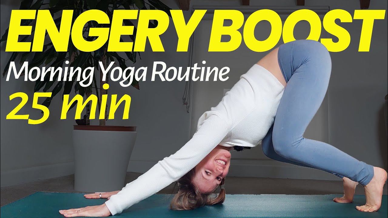 25 min Morning Yoga Routine For An Energy Boost - YouTube