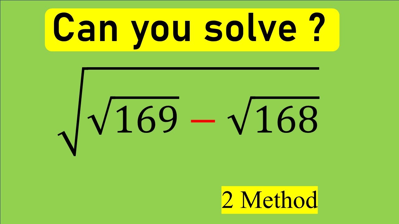 Japanese | A Nice Square Root Algebra Problem | Math Olympiad - YouTube