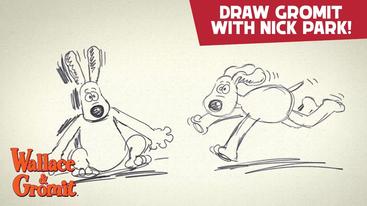 Learn To Draw Gromit 🐶 ️ PART 2 | Nick Park Gromit Draw Along # ...
