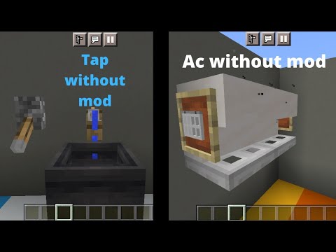 Minecraft build hacks:Tap and Air Conditioner - YouTube
