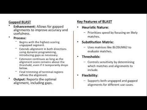 Chapter -4 (Database Similarity Searching) - YouTube