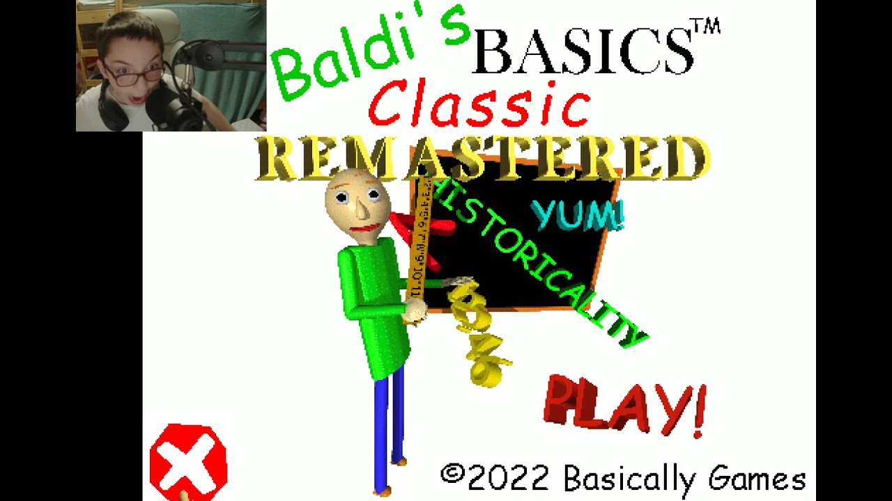 Playing Baldis Basics Youtube