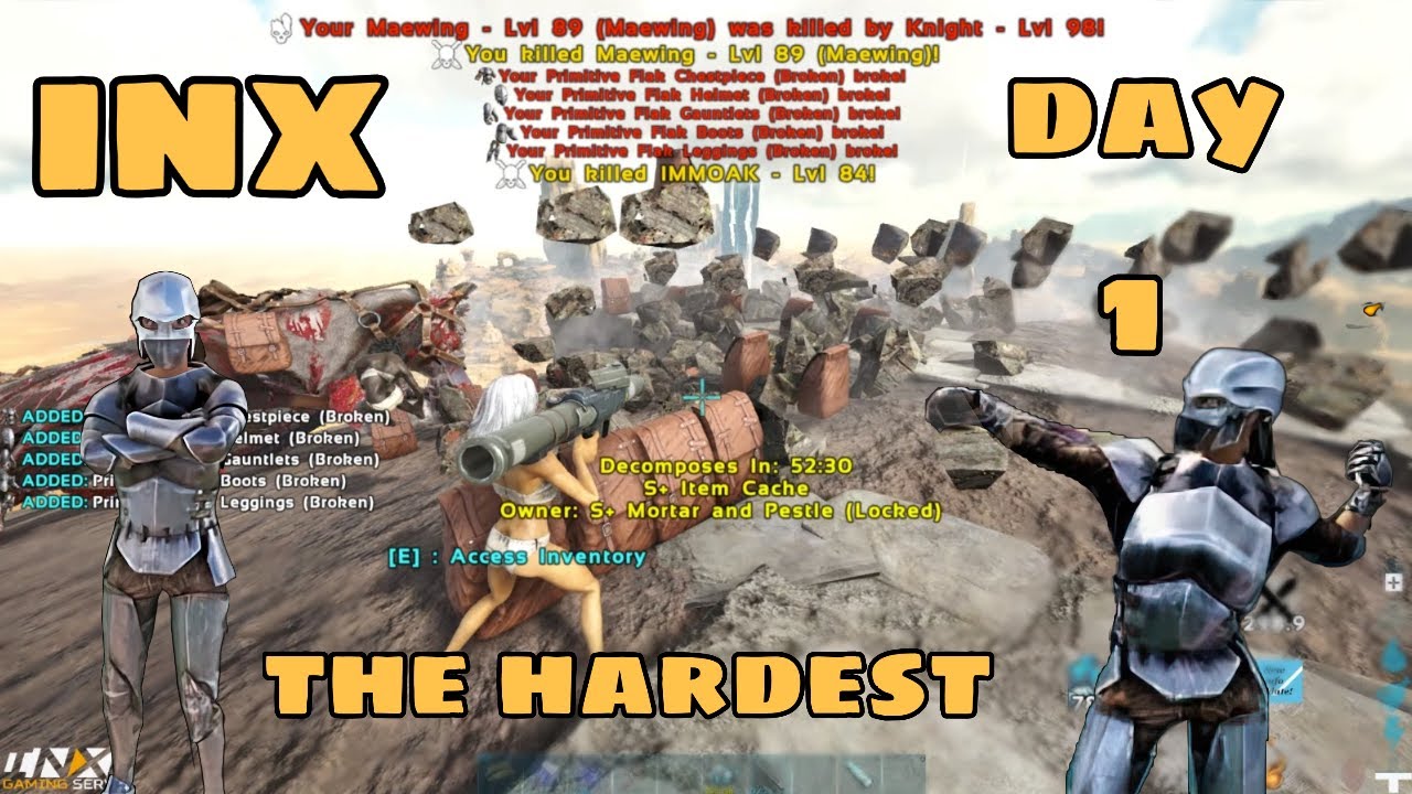 Ark PvP INX Duo Best Start Day 1 - With 1000 Hours - The Hardest Server ...