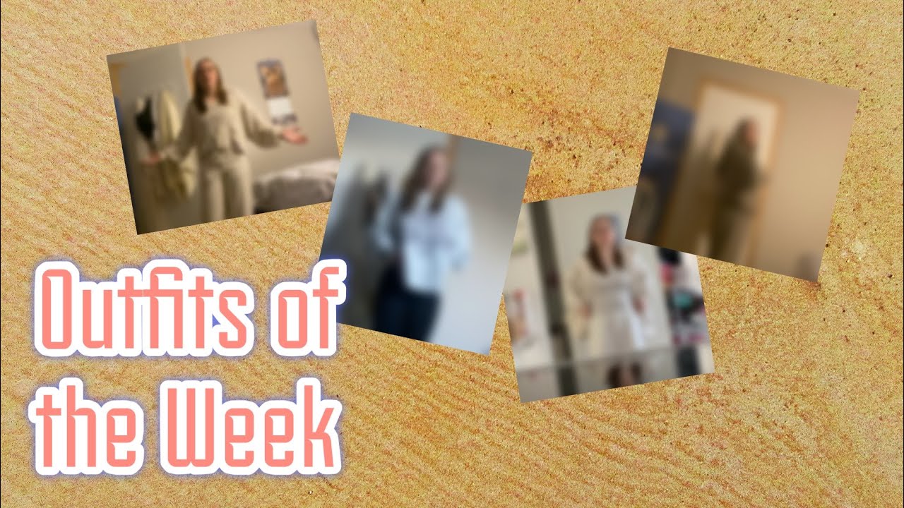 Outfits of the Week | First Week of Second Semester | Senior Year 🤍 ️ ...