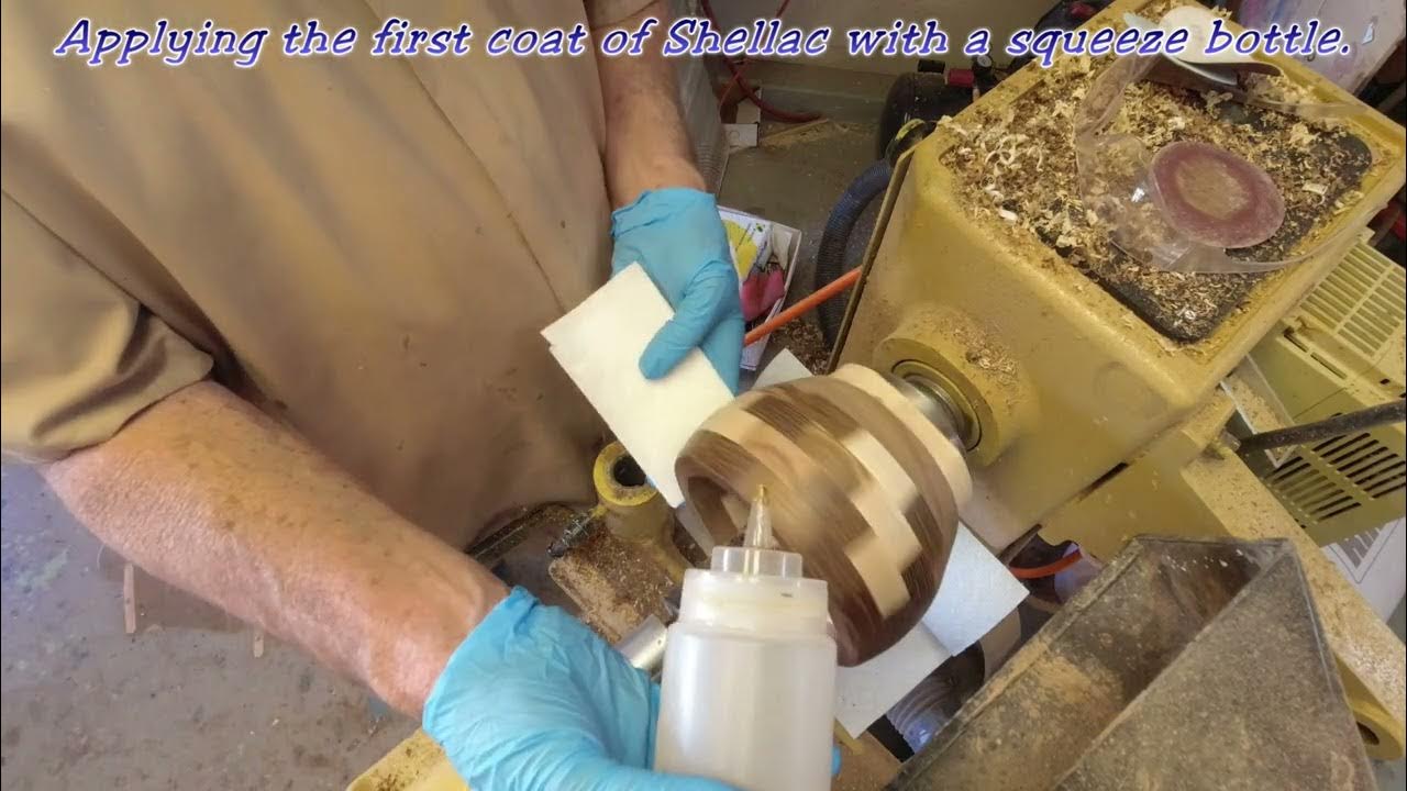 Ed's Wood Art - Sanding and applying shellac to a segmented bowl after ...