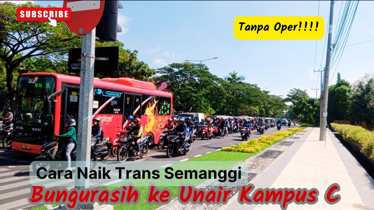 Cara Naik Trans Semanggi K3 dari Terminal Bungurasih ke Unair Kampus C ...