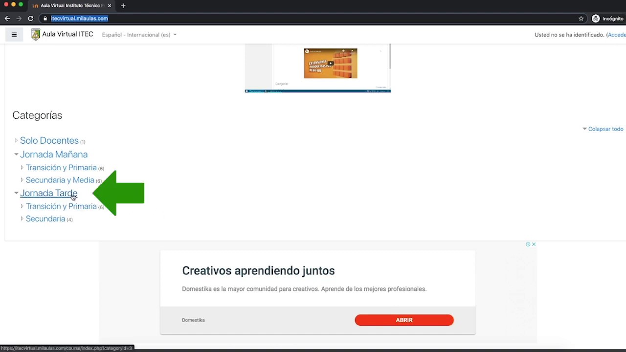 Tutorial ingreso plataforma virtual ITEC - YouTube