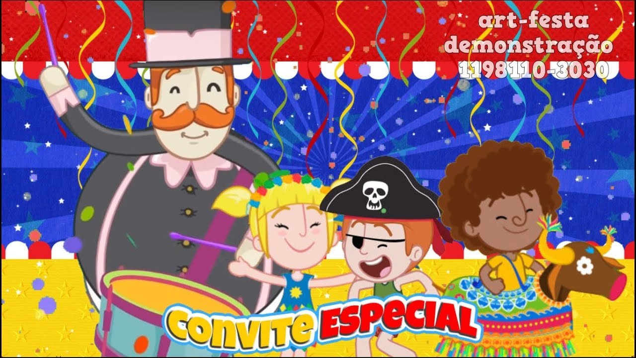 CONVITE ANIMADO CARNAVAL DO BITA - YouTube