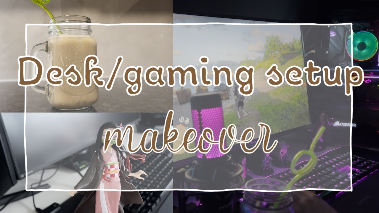 Desk/Gaming setup makeover | Demon slayer theme, Aesthetic - YouTube