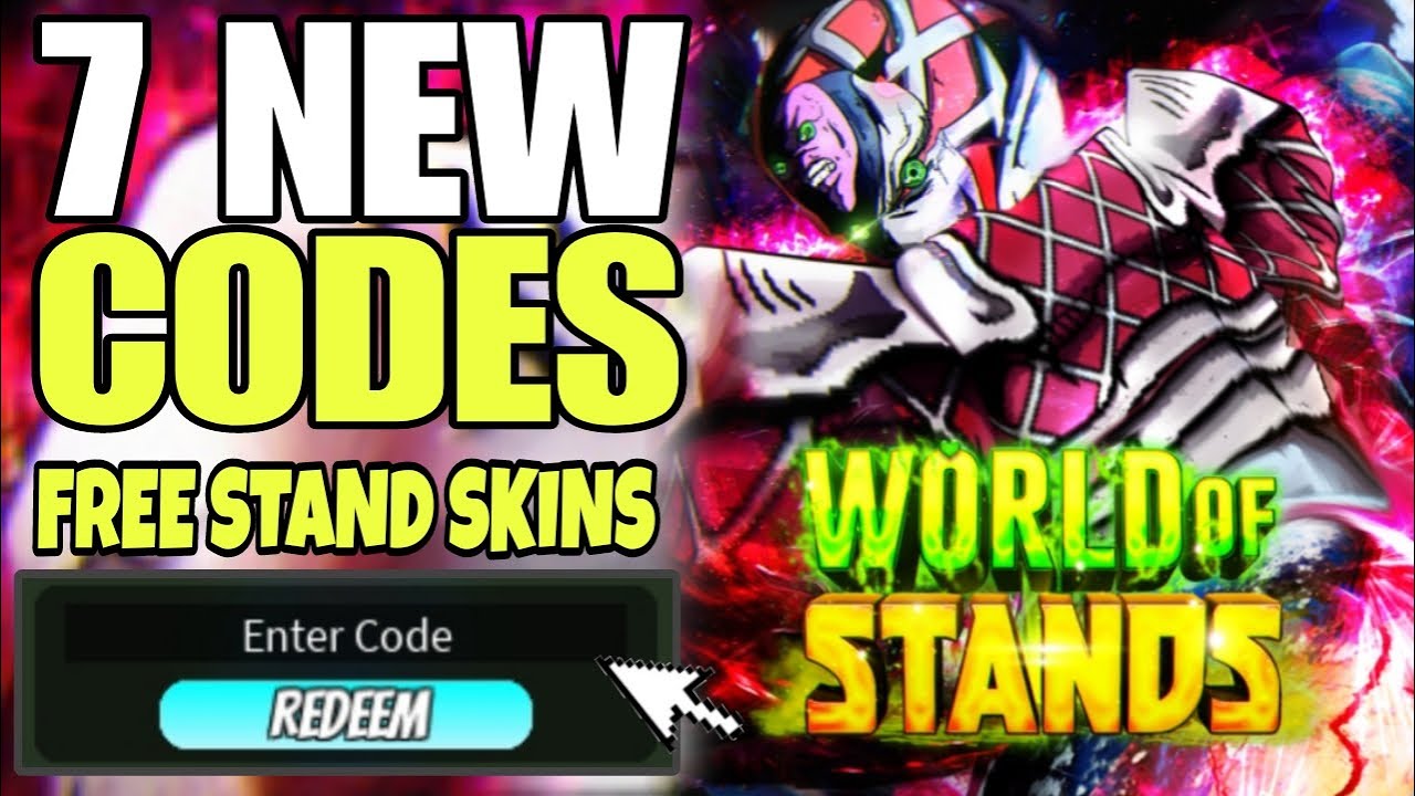 *⛱️ UPDATE* ROBLOX WORLD OF STANDS CODES 2024 | WORLD OF STANDS CODES | WORLD OF STANDS CODE ...