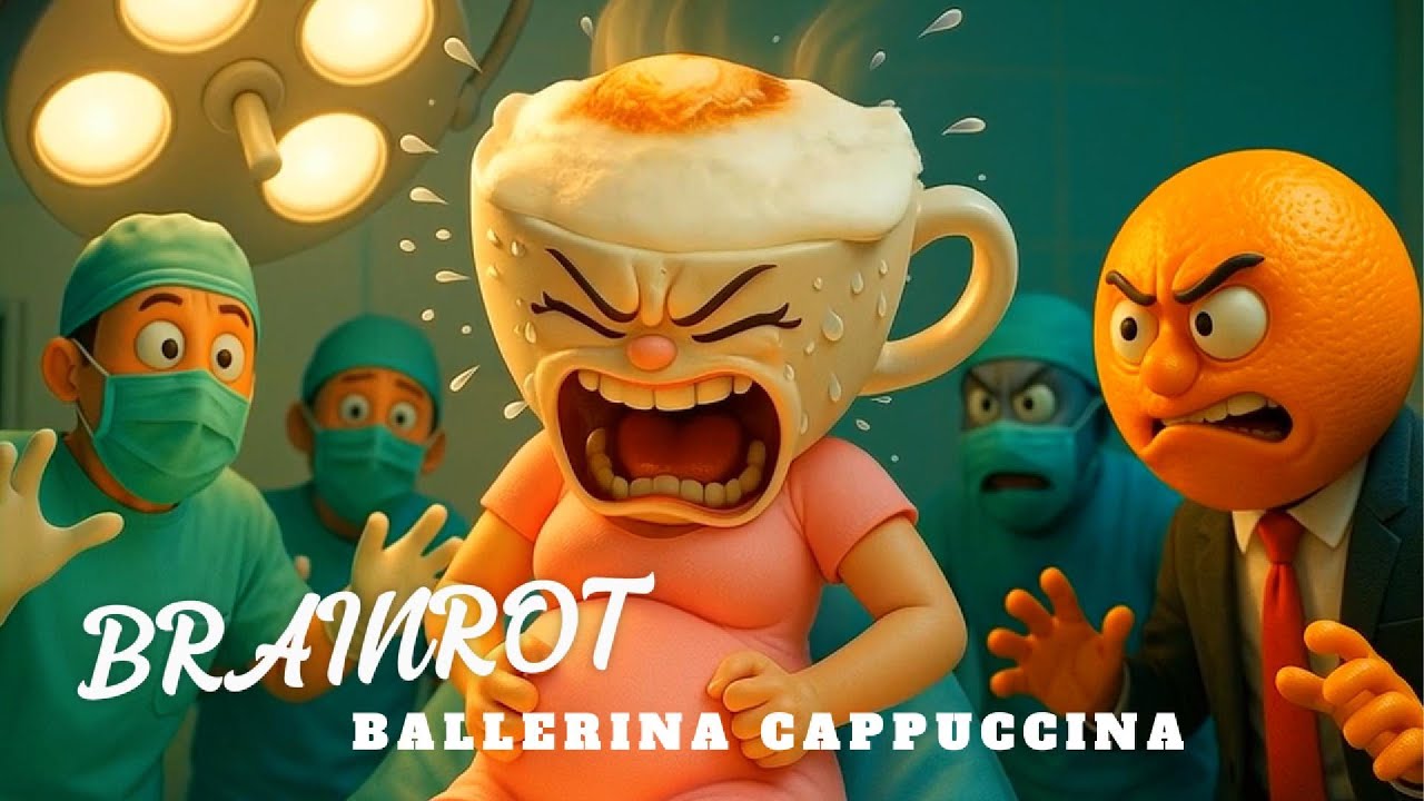 BALLERINA CAPPUCCINA ANGRY BIRTH SCENE - Orange Guy in Shock! | funny ...