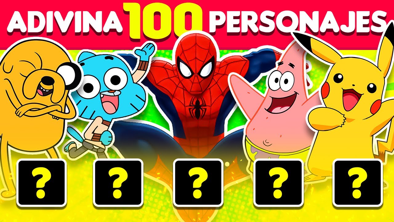 Adivina 100 Personajes de Dibujos Animados🤓🖍️🤯 Quiz de caricaturas ...